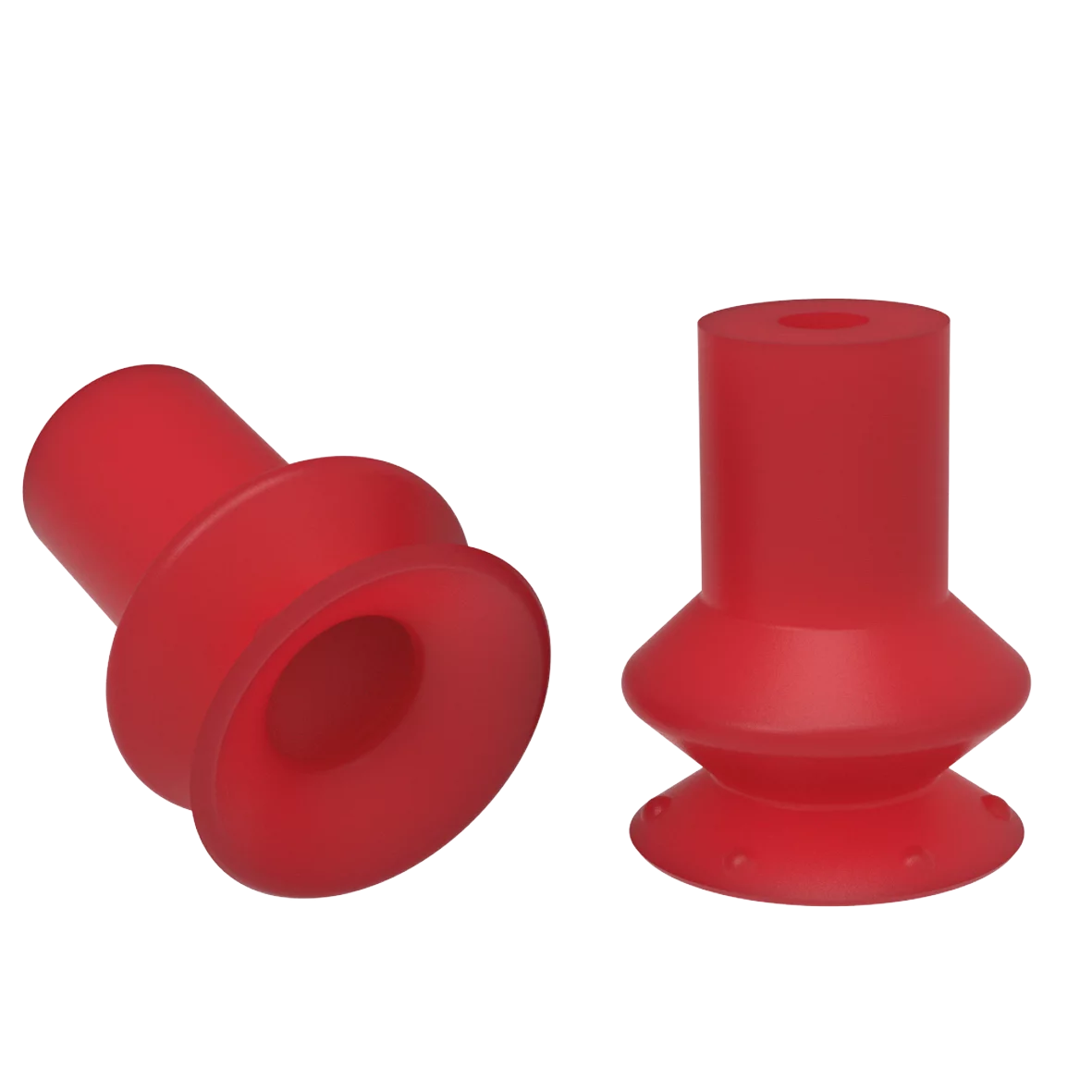 Bellows vacuum cup diam. 9 mm (1.5 bellows) silicone red • FIPA