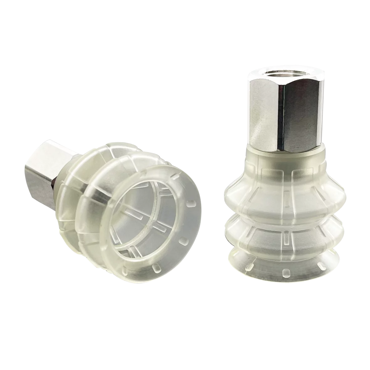 Bellows vacuum cup diam. 23 mm (2.5 bellows) TPU transparent, with ...