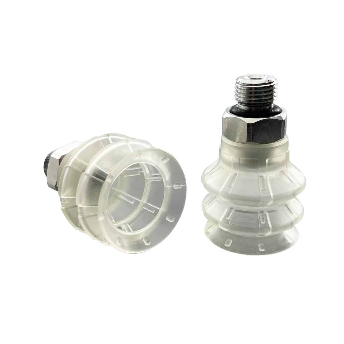 Bellows vacuum cup diam. 23 mm (2.5 bellows) TPU transparent, with ...