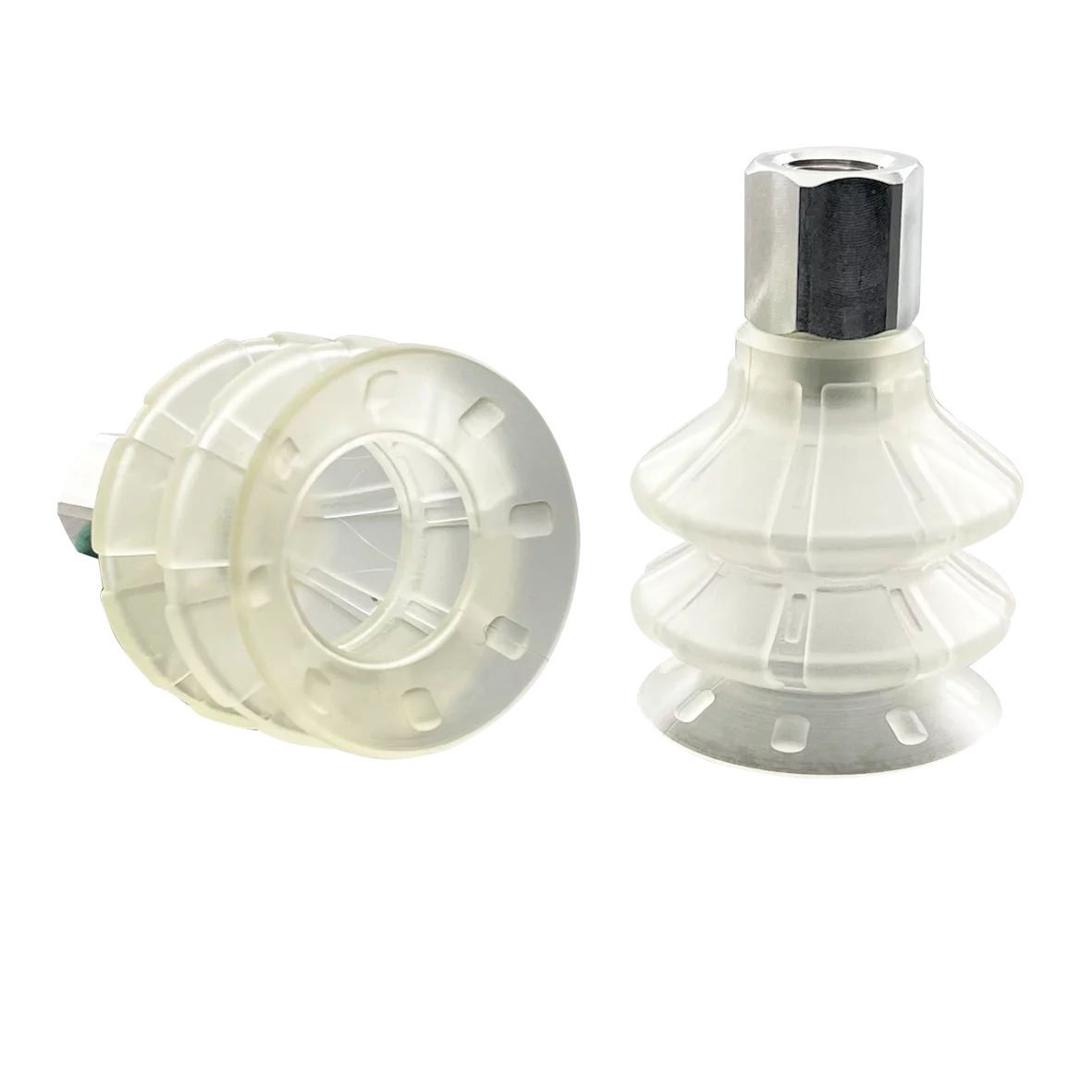 Bellows vacuum cup diam. 33 mm (2.5 bellows) TPU transparent, with ...