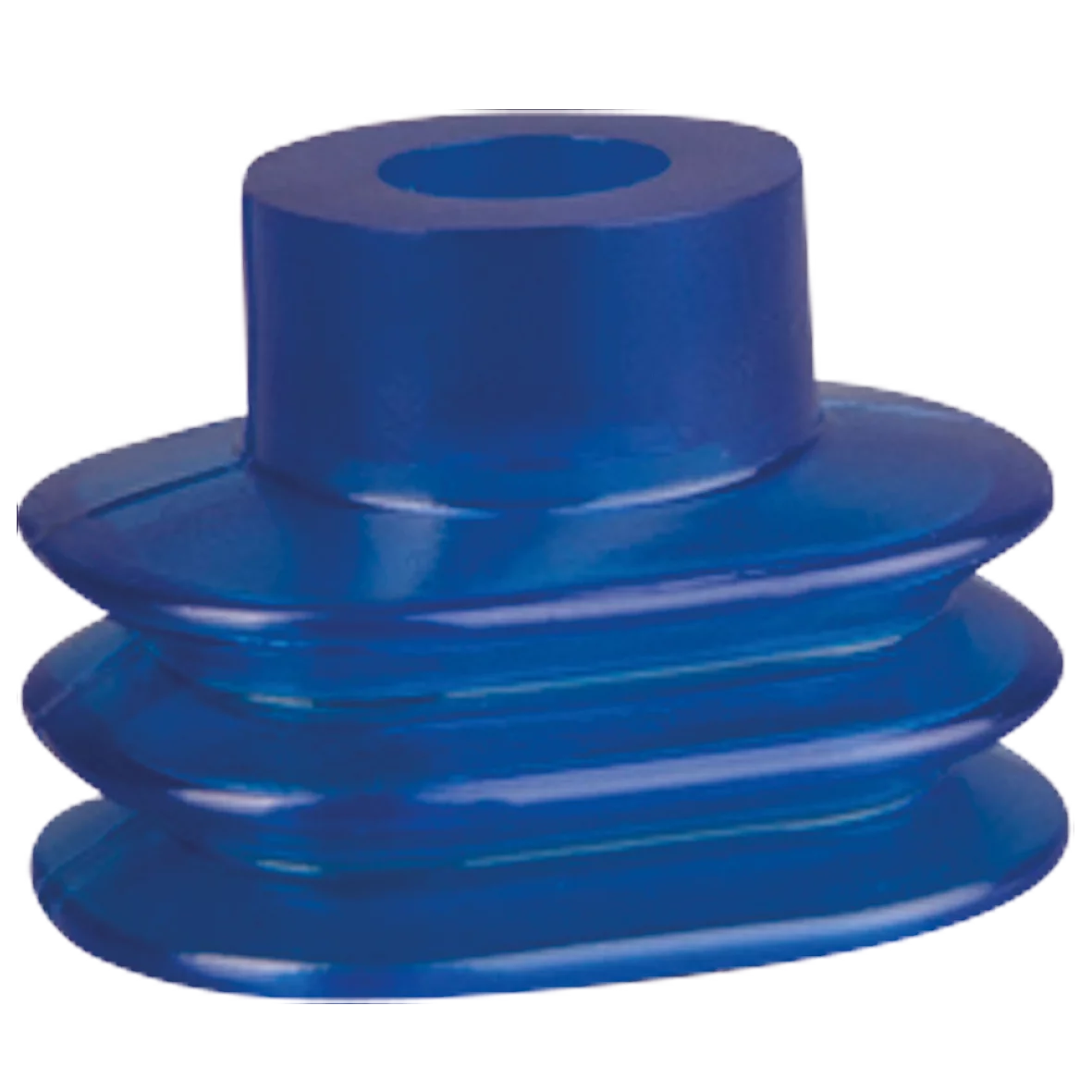 Oval vacuum cup 35x28 mm (2.5 bellows), vinyl blue, total height 24 mm ...