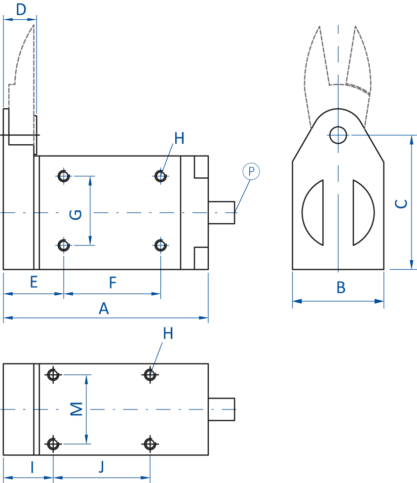 Stationary air nippers – horizontal without stroke (without cutting ...