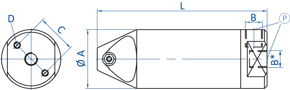 Air nipper, round type without cutting insert • FIPA