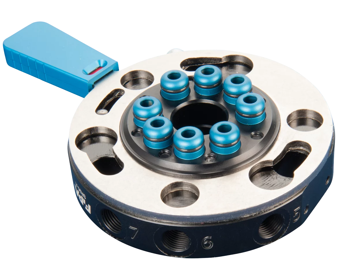 Quick-release plate with SAFE-LOCK locking robot side diam. 90 mm • FIPA